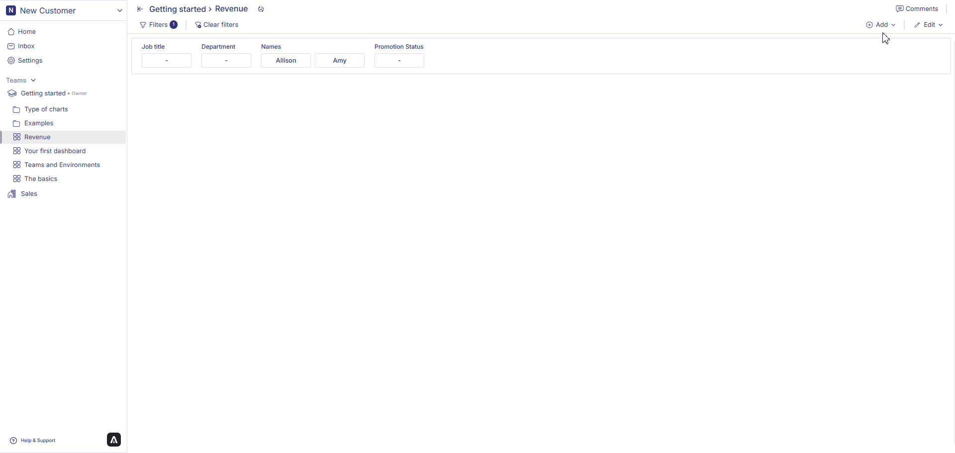 Create First Graph - Documentation